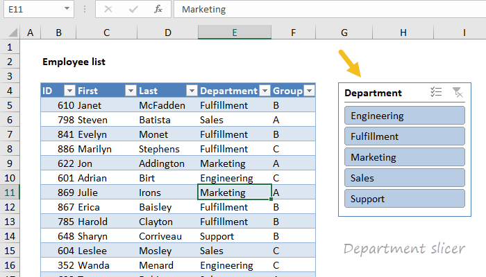 23 Things To Know About Excel Tables Exceljet